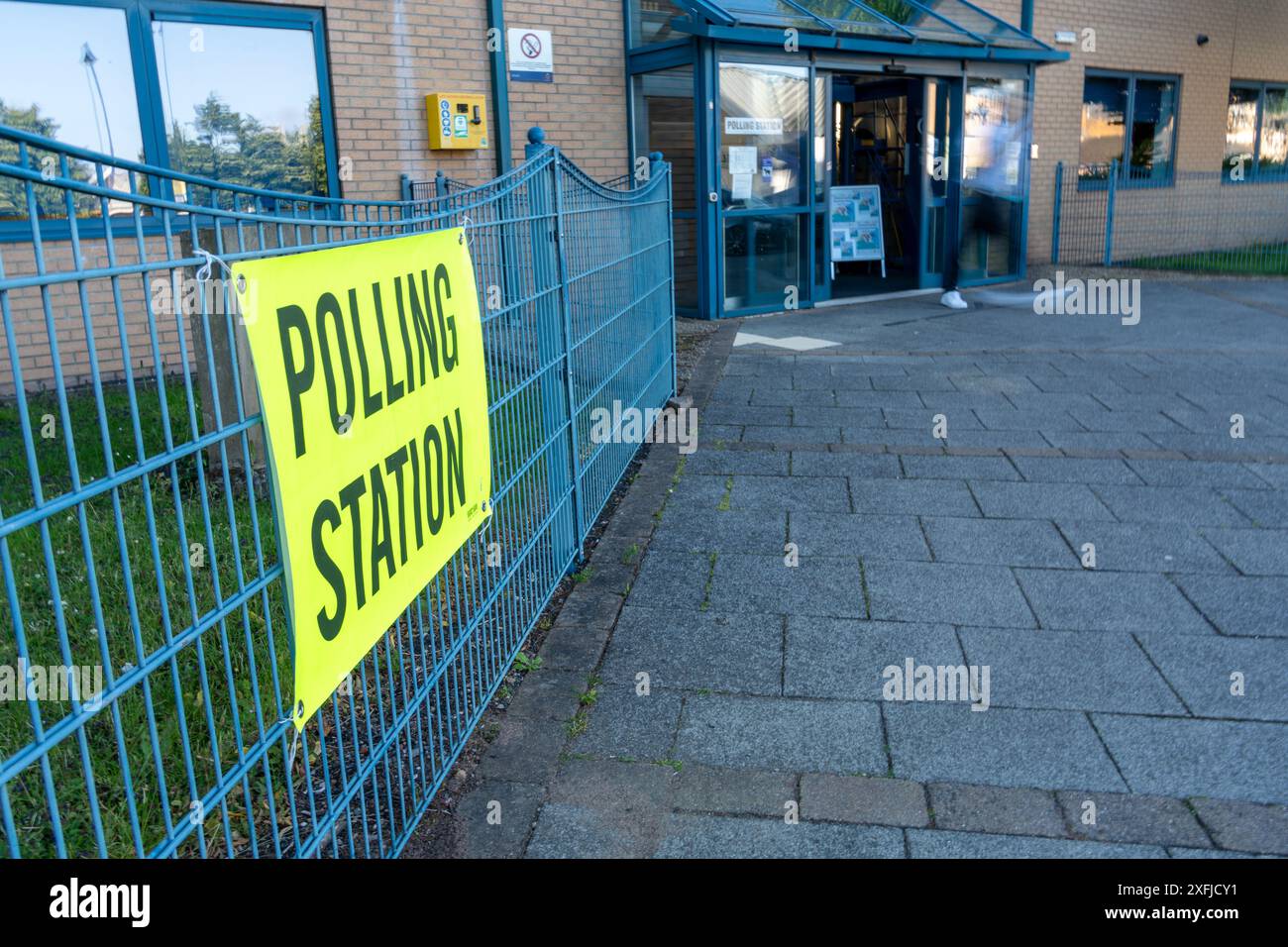 Longbenton, North Tyneside, UK. 4th July 2024. Polling station open for ...