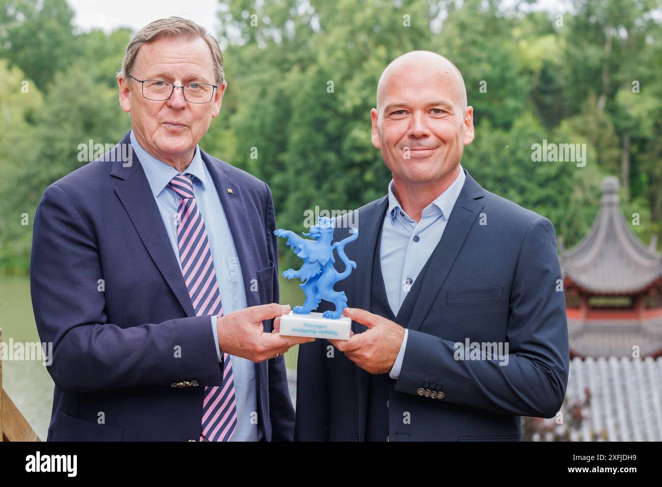 von links: Bodo Ramelow Die Linke, Ministerpräsident des Freistaats ...