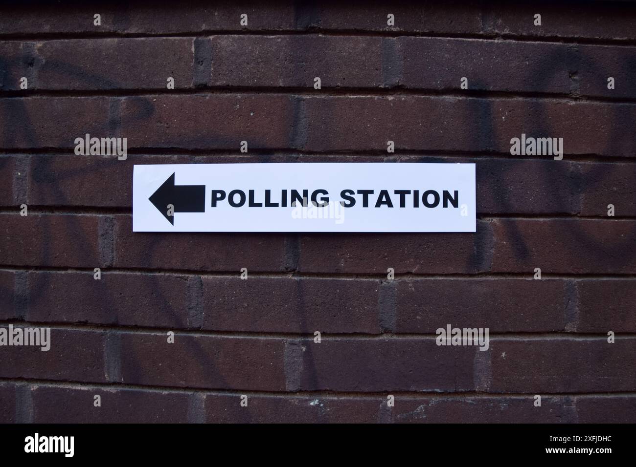 London, England, UK. 4th July, 2024. A polling station in Central ...
