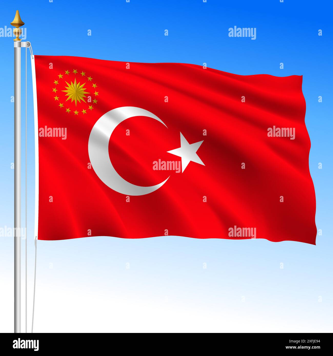 Turkey flag official colors hi-res stock photography and images - Alamy