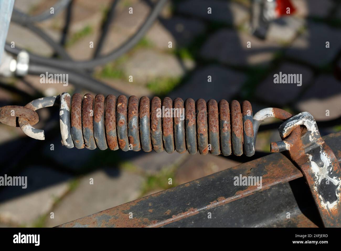 Old rusty steel spring, Germany Stock Photo - Alamy