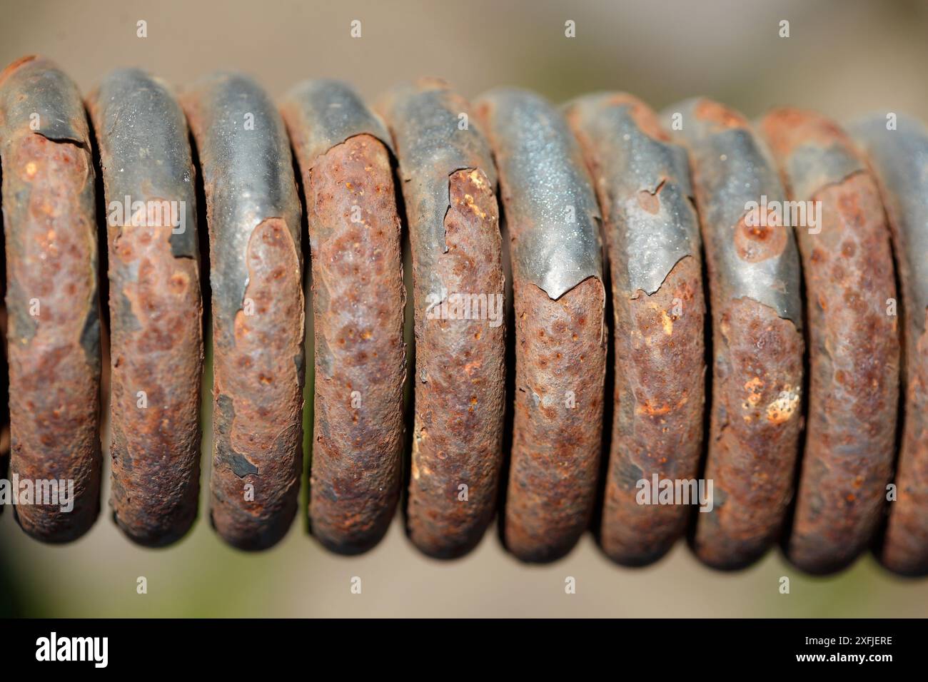 Old rusty steel spring, Germany Stock Photo - Alamy