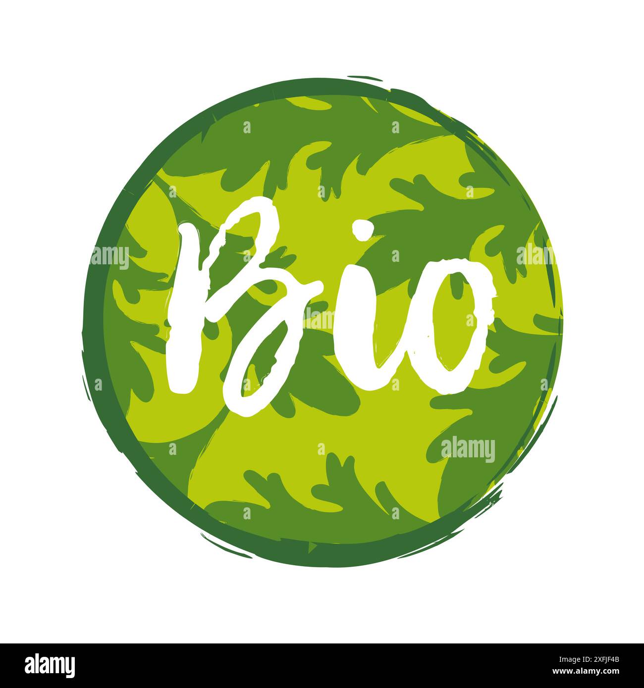 Bio sticker, vector illustration for graphic and web design Stock ...