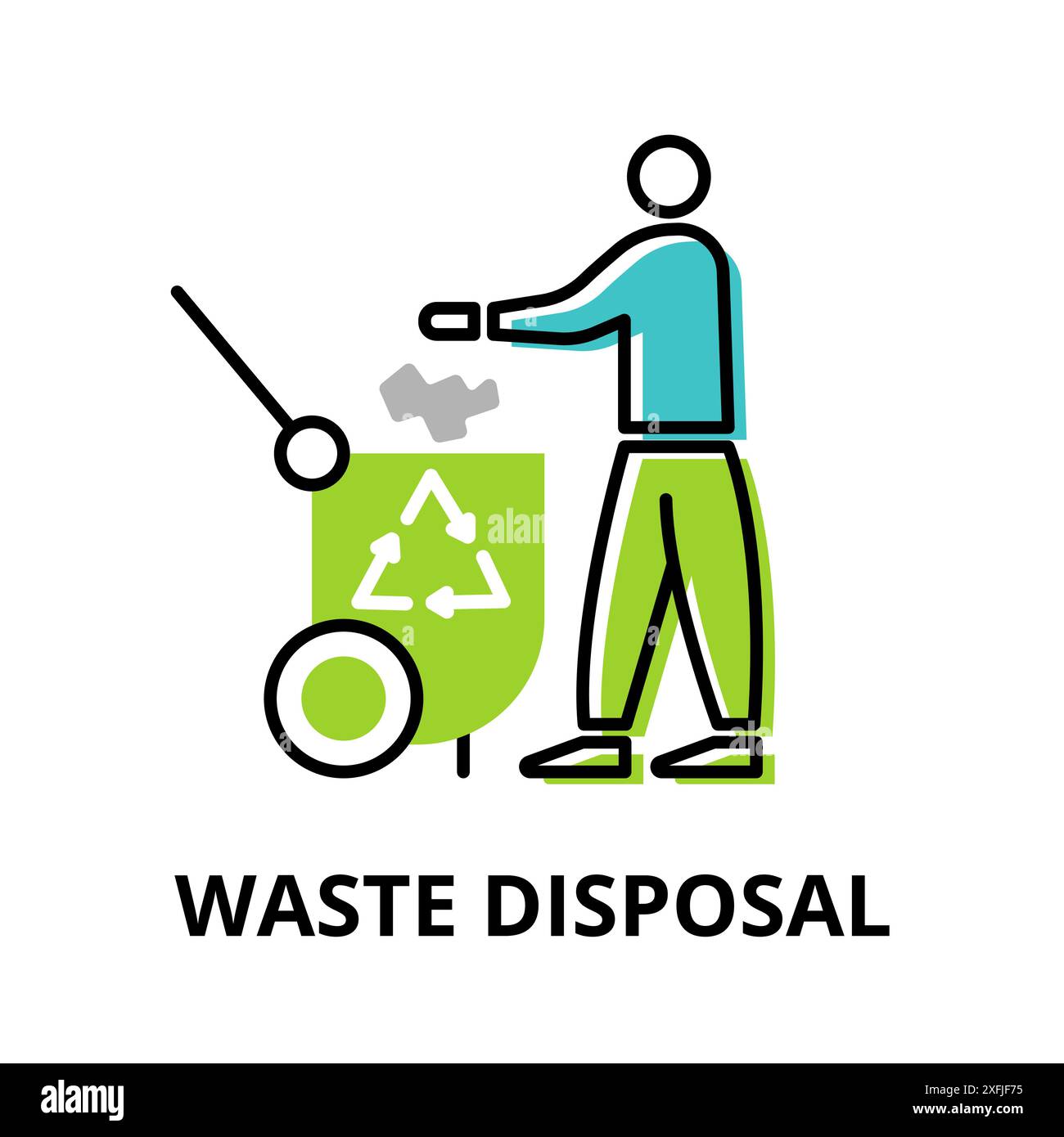 Modern flat thin line design icon, vector illustration, infographic ...