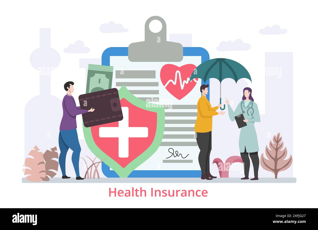 Insurance policy records Stock Vector Images - Alamy