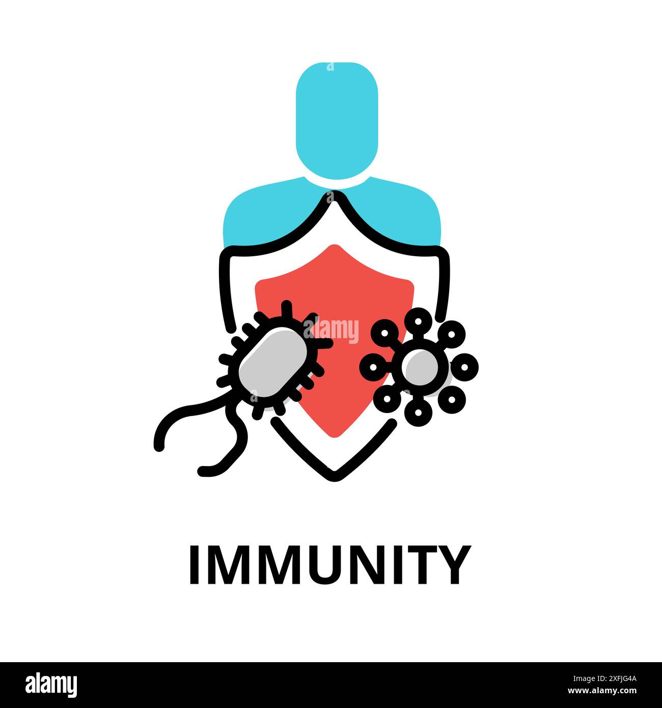 Immunity icon hi-res stock photography and images - Alamy