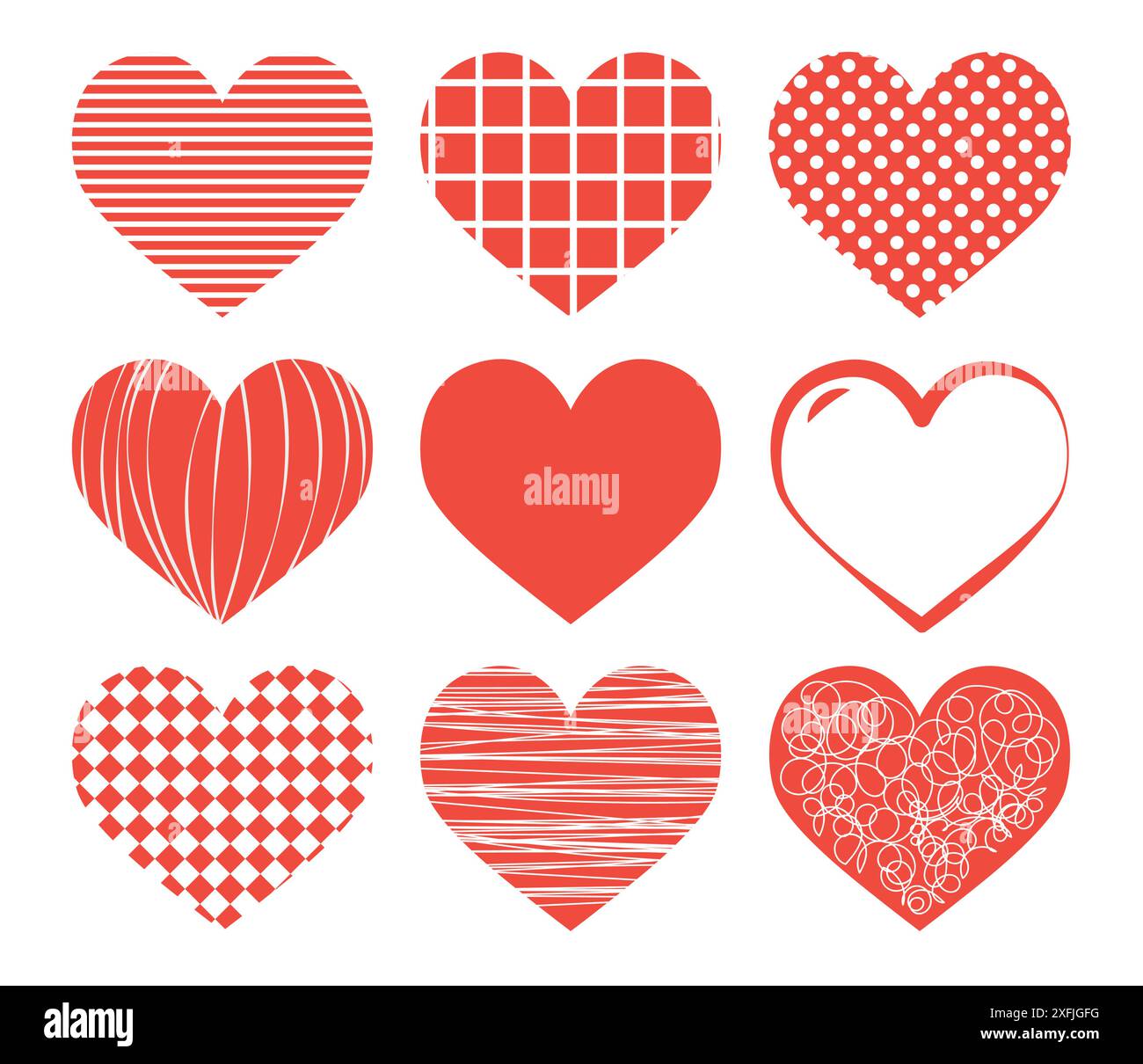 Different love shapes vector vectors hi-res stock photography and ...