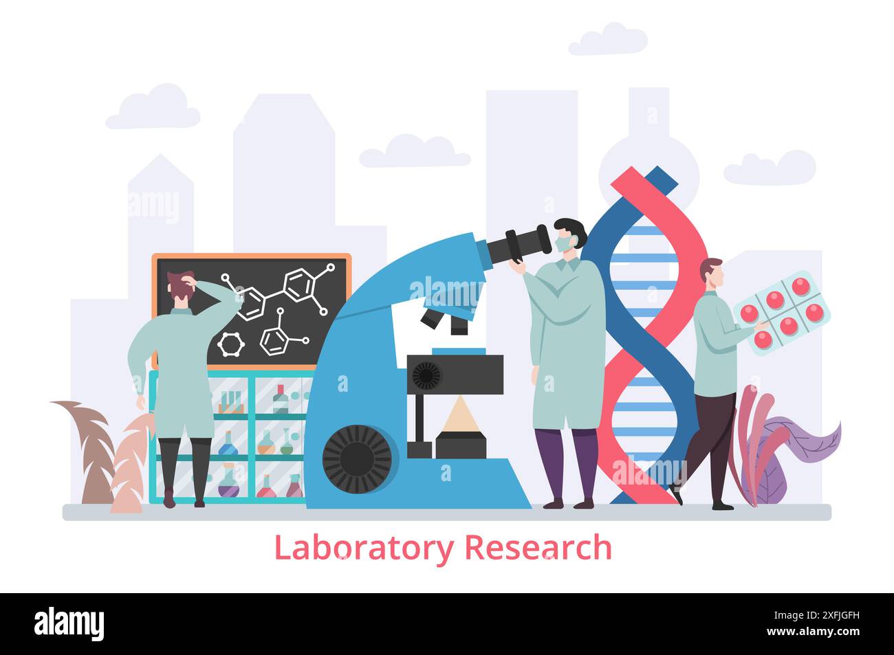 New science research Stock Vector Images - Alamy