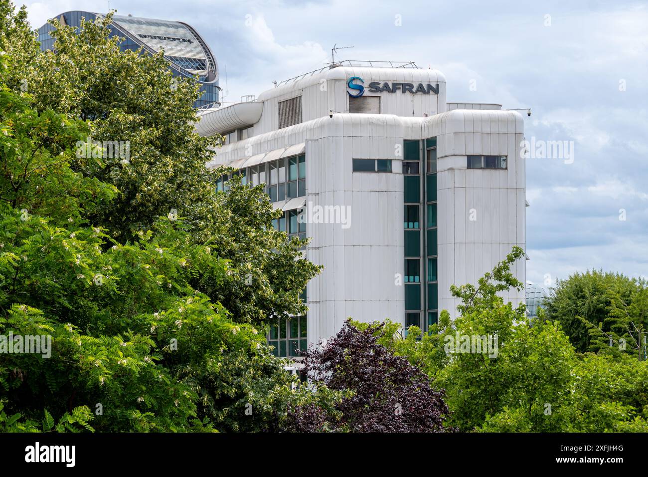Exterior view of the headquarters of Safran, a French international ...