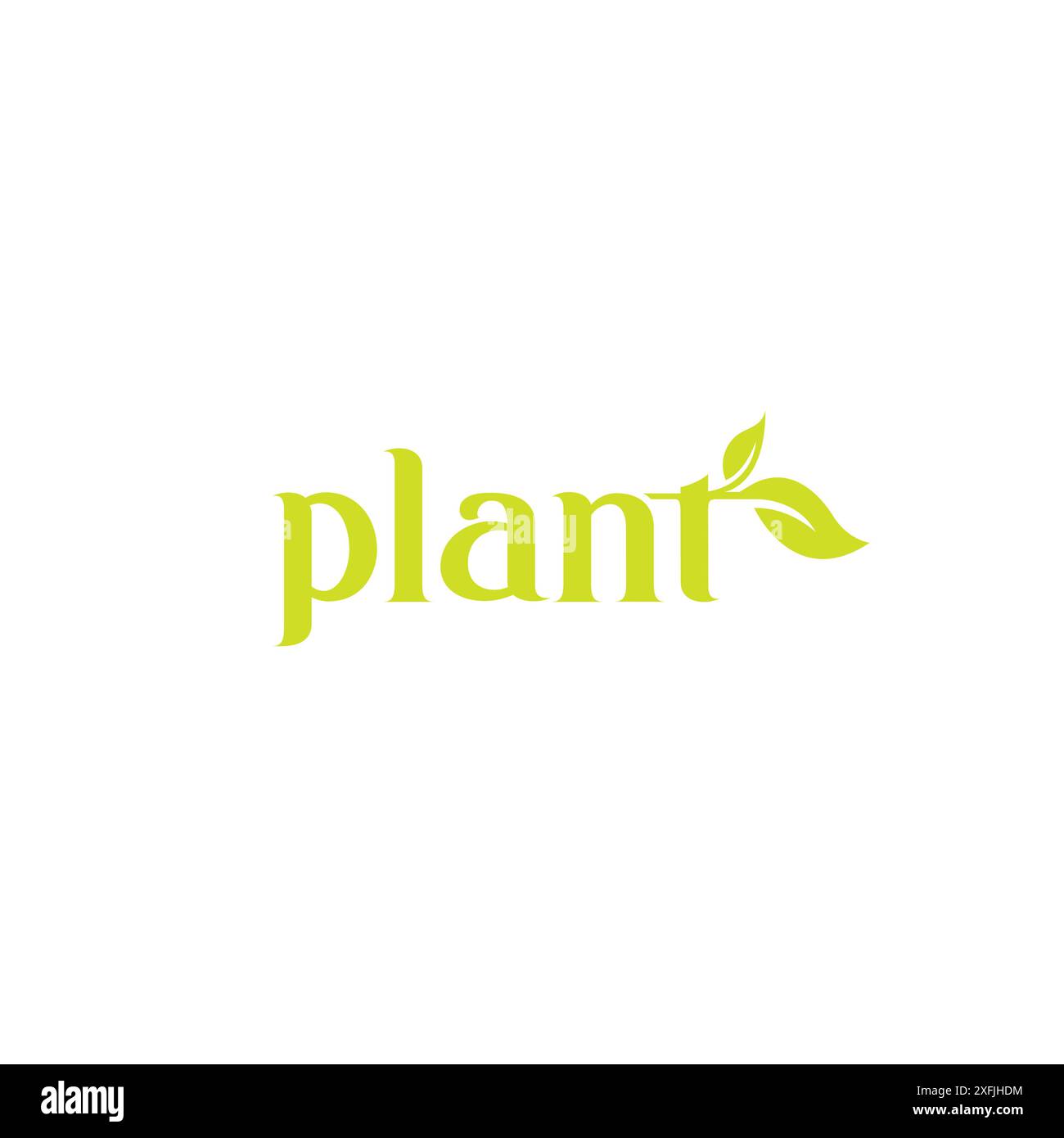 Creative leaf plant logo Cut Out Stock Images & Pictures - Alamy