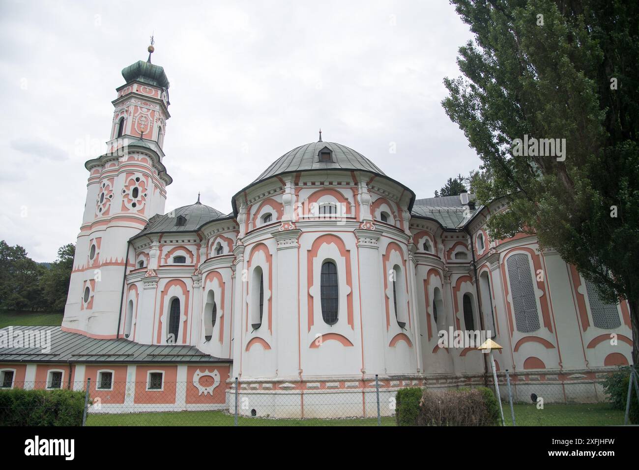 Rococo Karlskirche (Charles Borromeo church) from XVII century in ...