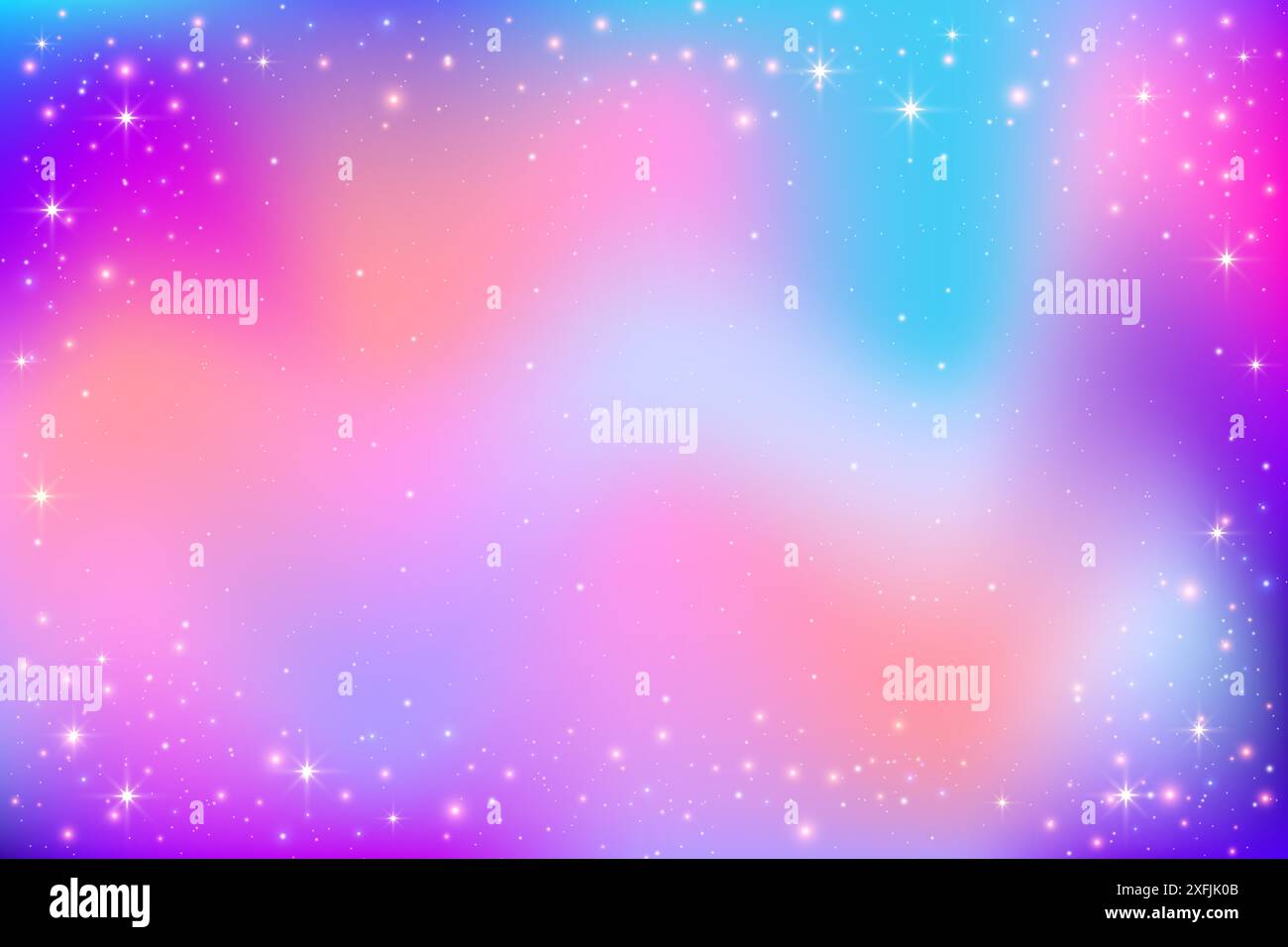 Gradient purple sky background. Pink night space with stars and ...