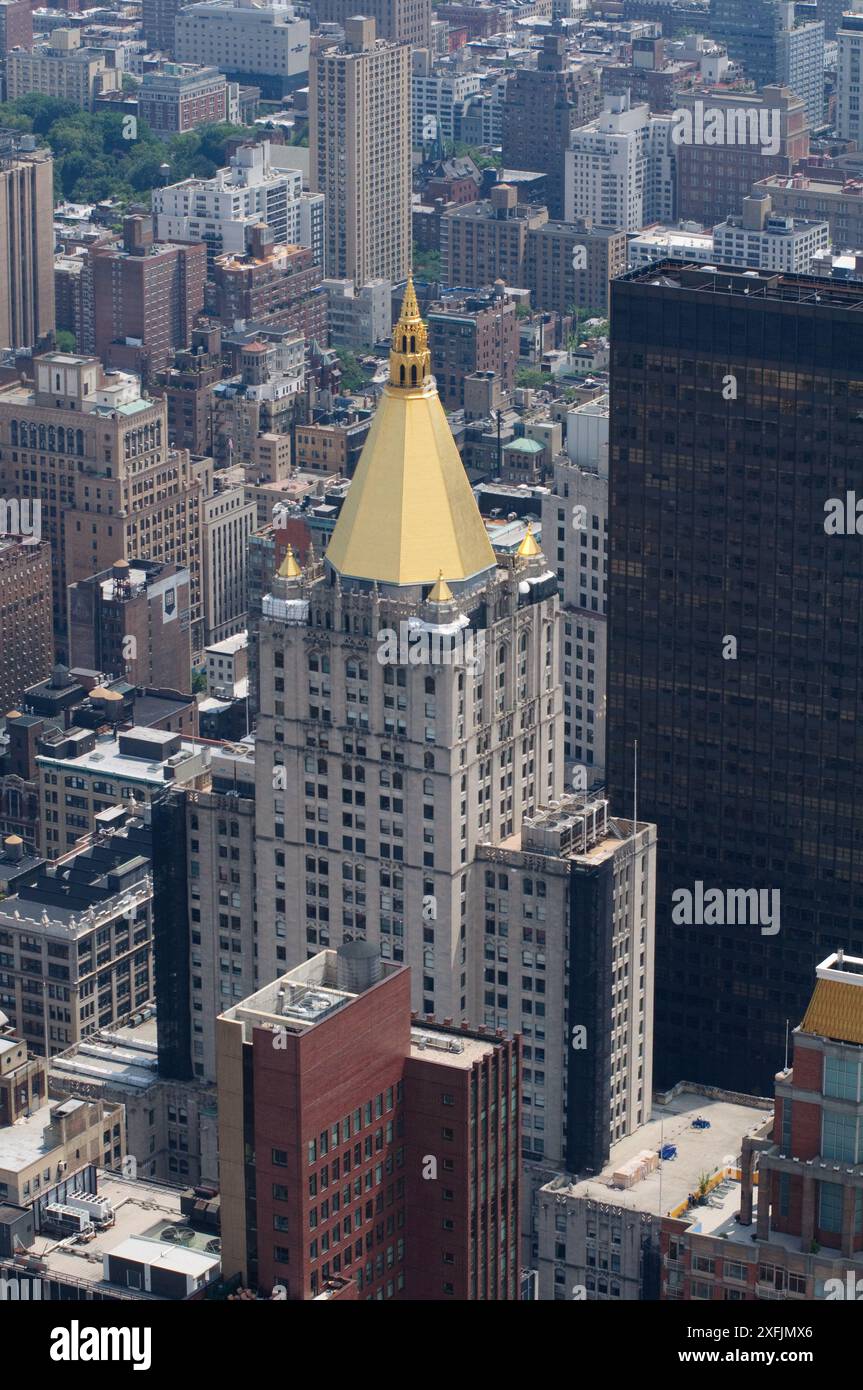 United States, New York City, Manhattan, View Gold Roof from the Empire ...