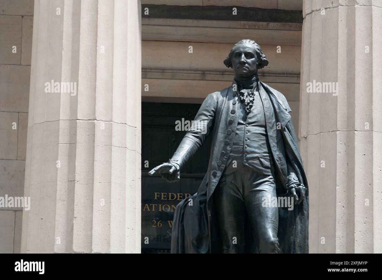 Usa, New York, Manhattan, Statue of George Washington by John Quincy ...