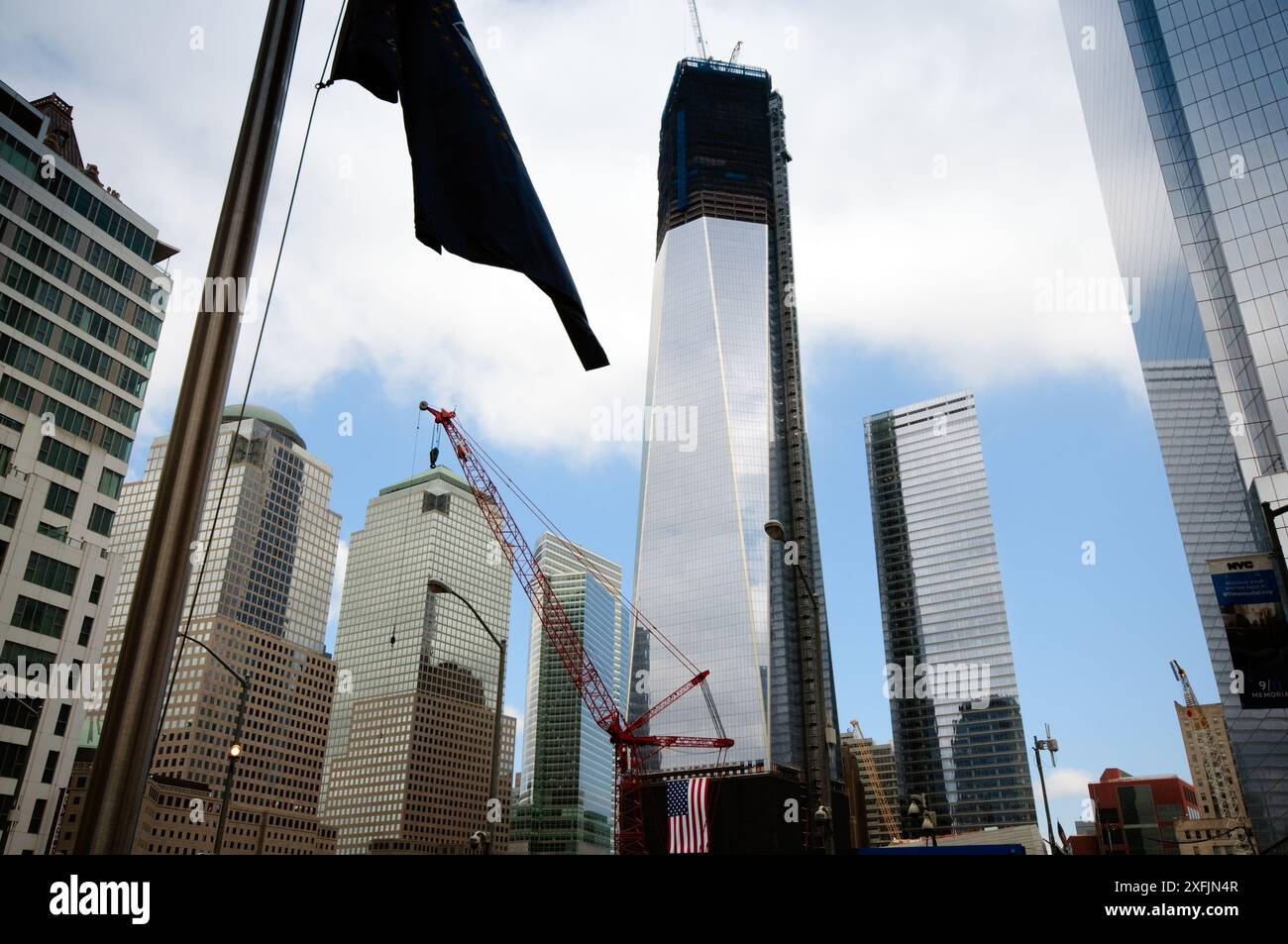 Building site at Ground zero, the area of the former World Trade Center ...