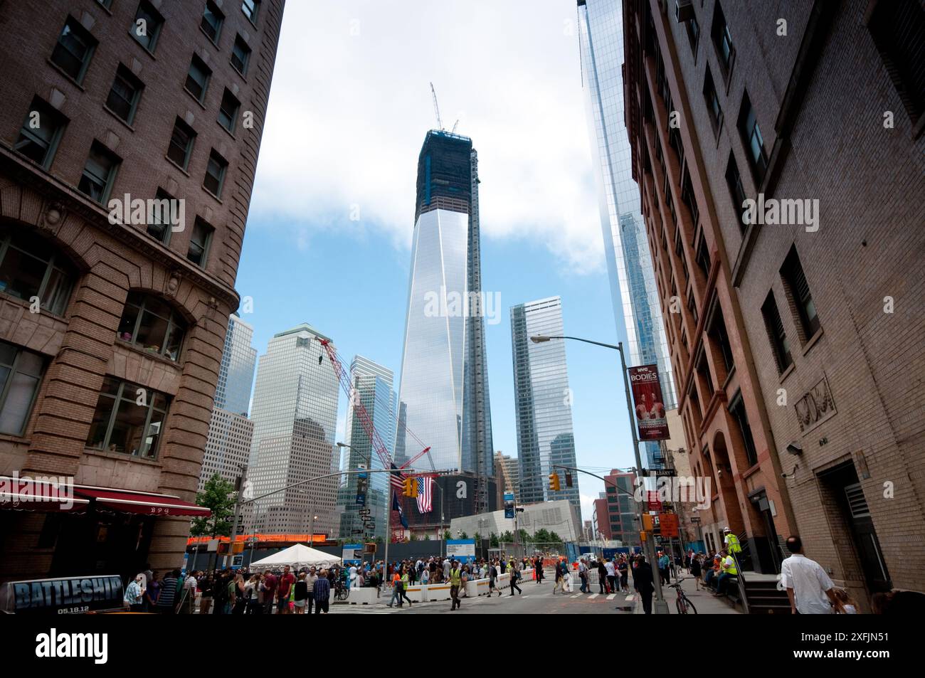 Building site at Ground zero, the area of the former World Trade Center ...