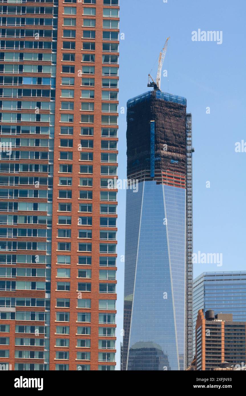 Building site at Ground zero, the area of the former World Trade Center ...