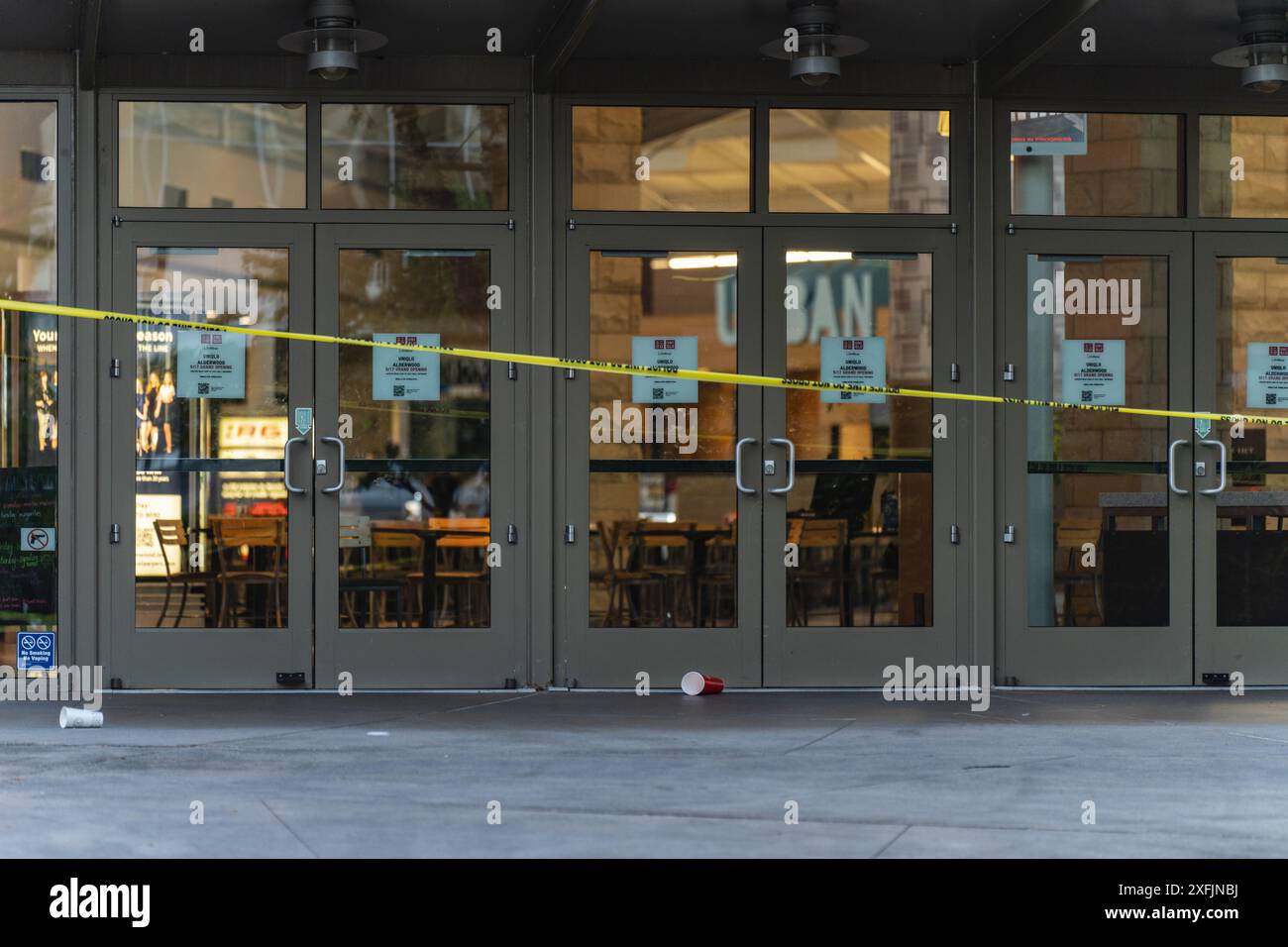 Lynnwood, United States. 03rd July, 2024. A food court store closed at ...