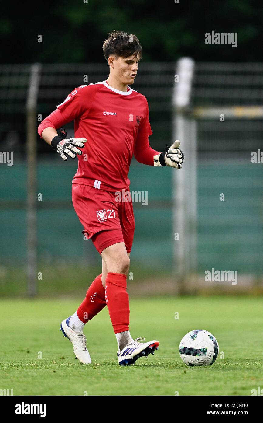 Maasmechelen, Belgium. 03rd July, 2024. STVV's Matt Lendfers pictured ...