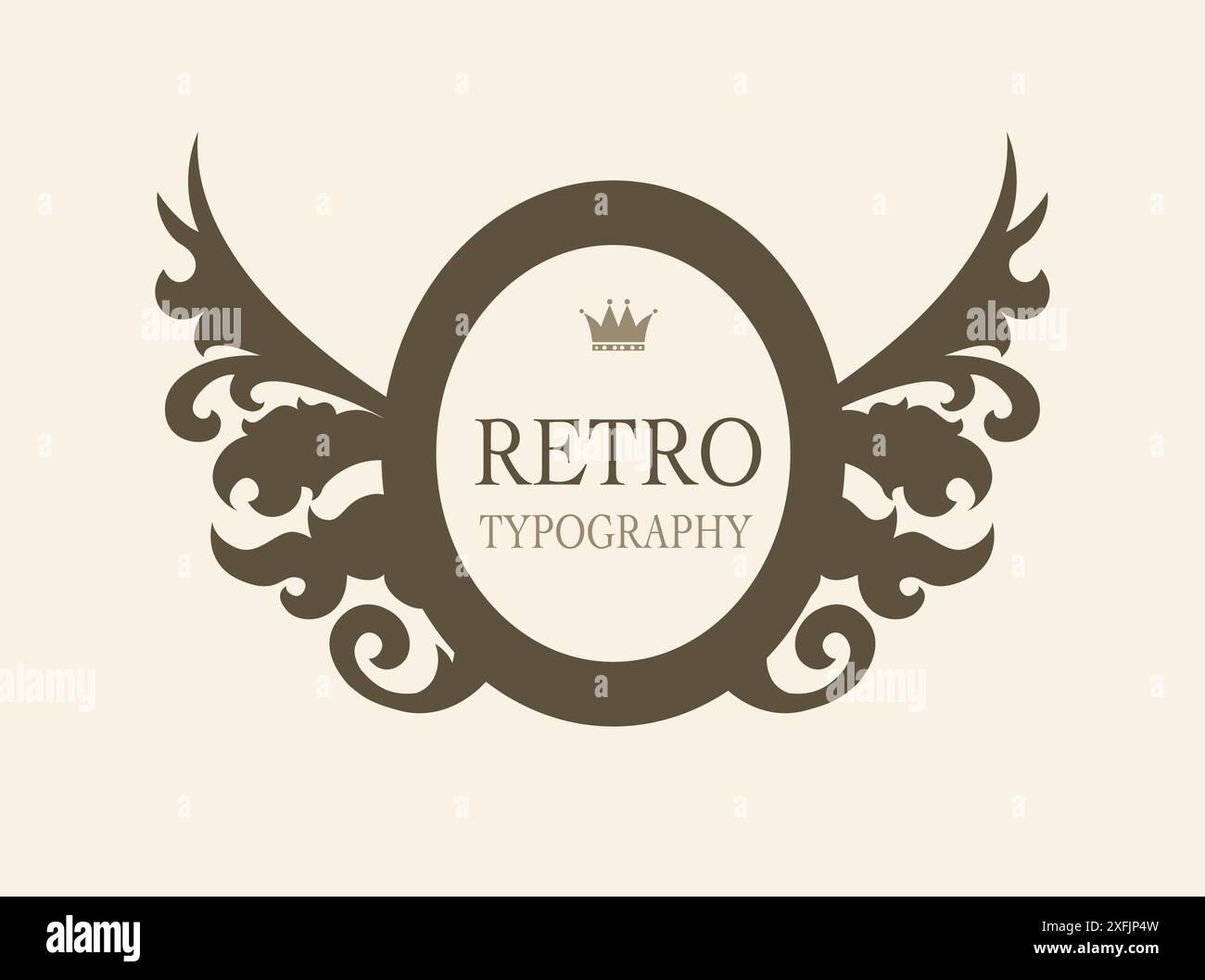Vintage signs and elements on white background. Classical vintage and ...
