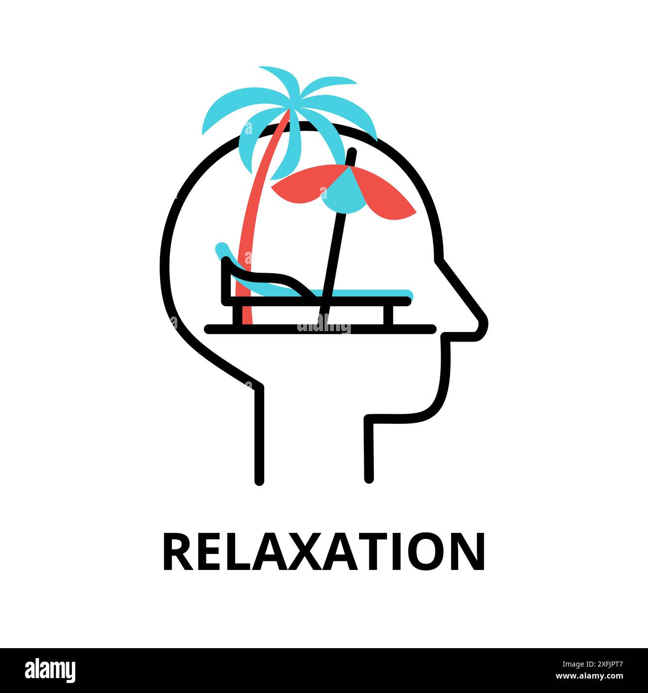 Relaxation process Stock Vector Images - Alamy