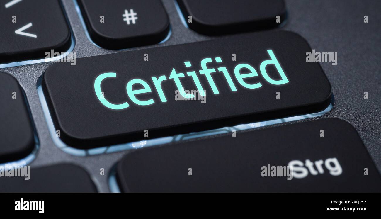 Illuminated certificate hi-res stock photography and images - Alamy