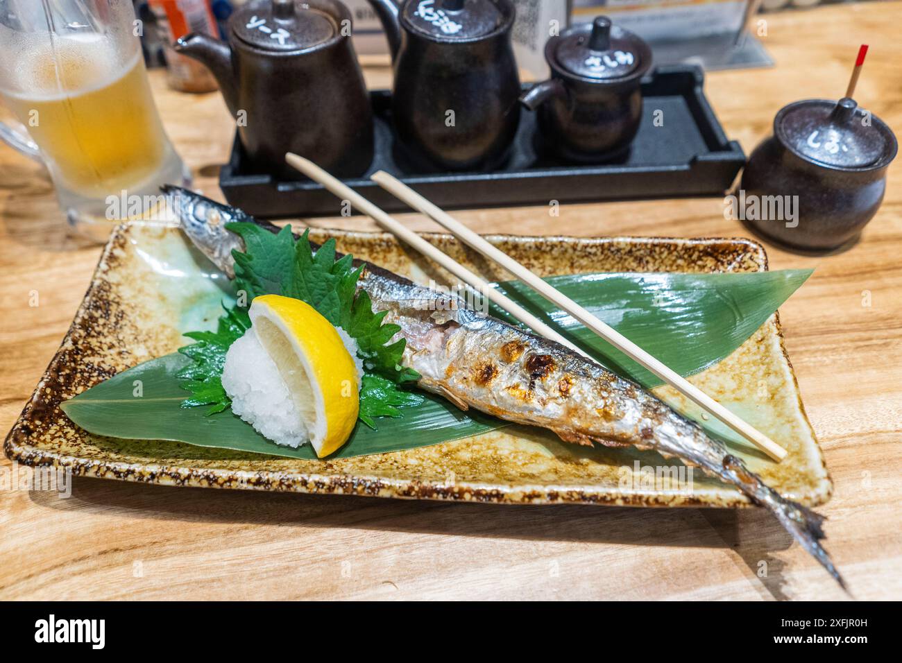 Osaka, Japan Tenma district, restaurant Stock Photo - Alamy