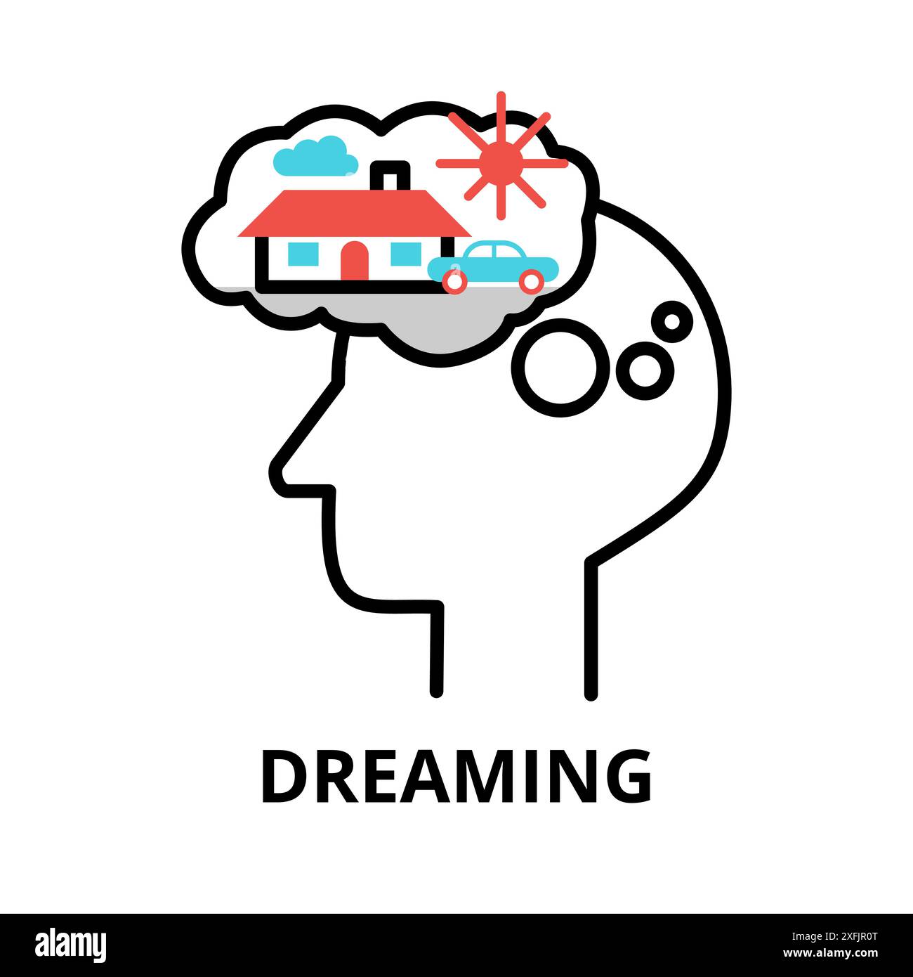 Dreaming analysis Stock Vector Images - Alamy