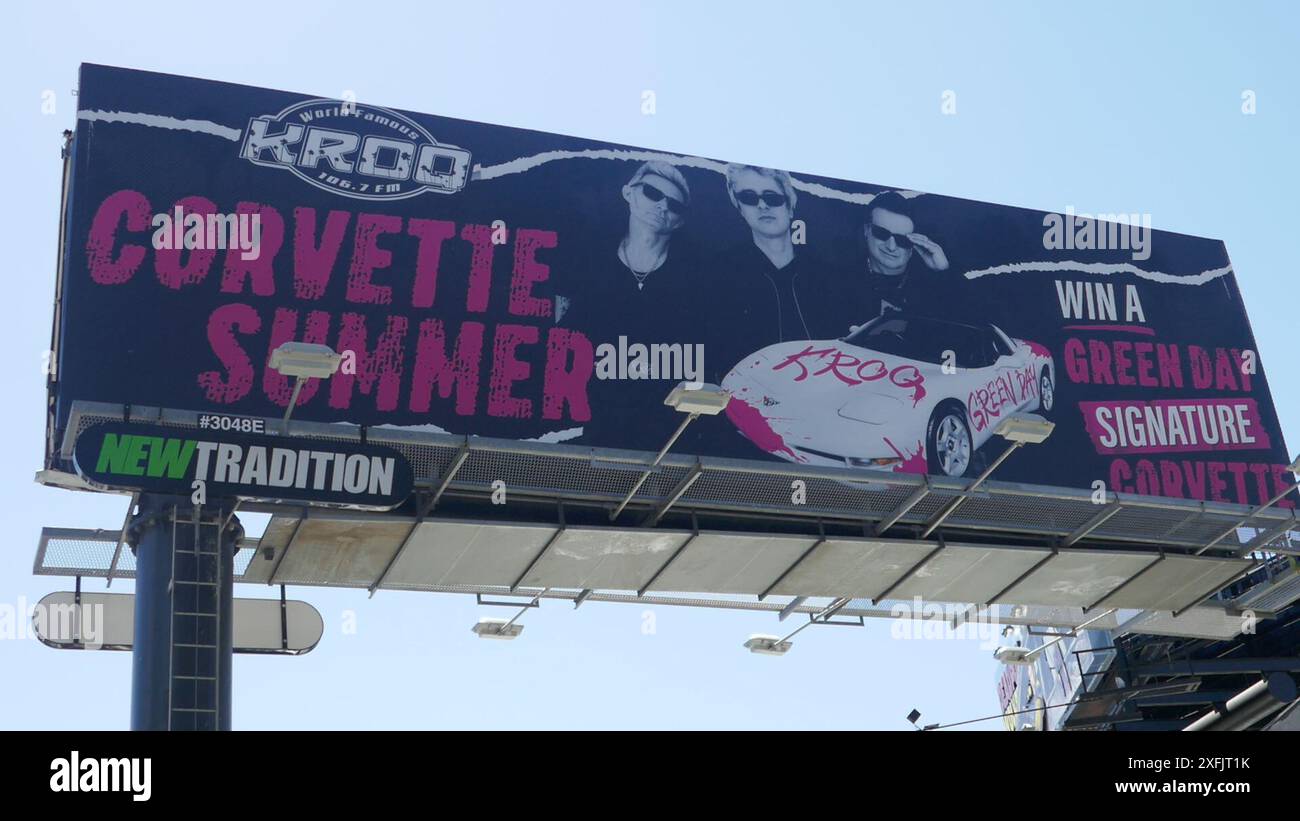 Los Angeles, California, USA 3rd July 2024 Green Day Billboard KROQ ...