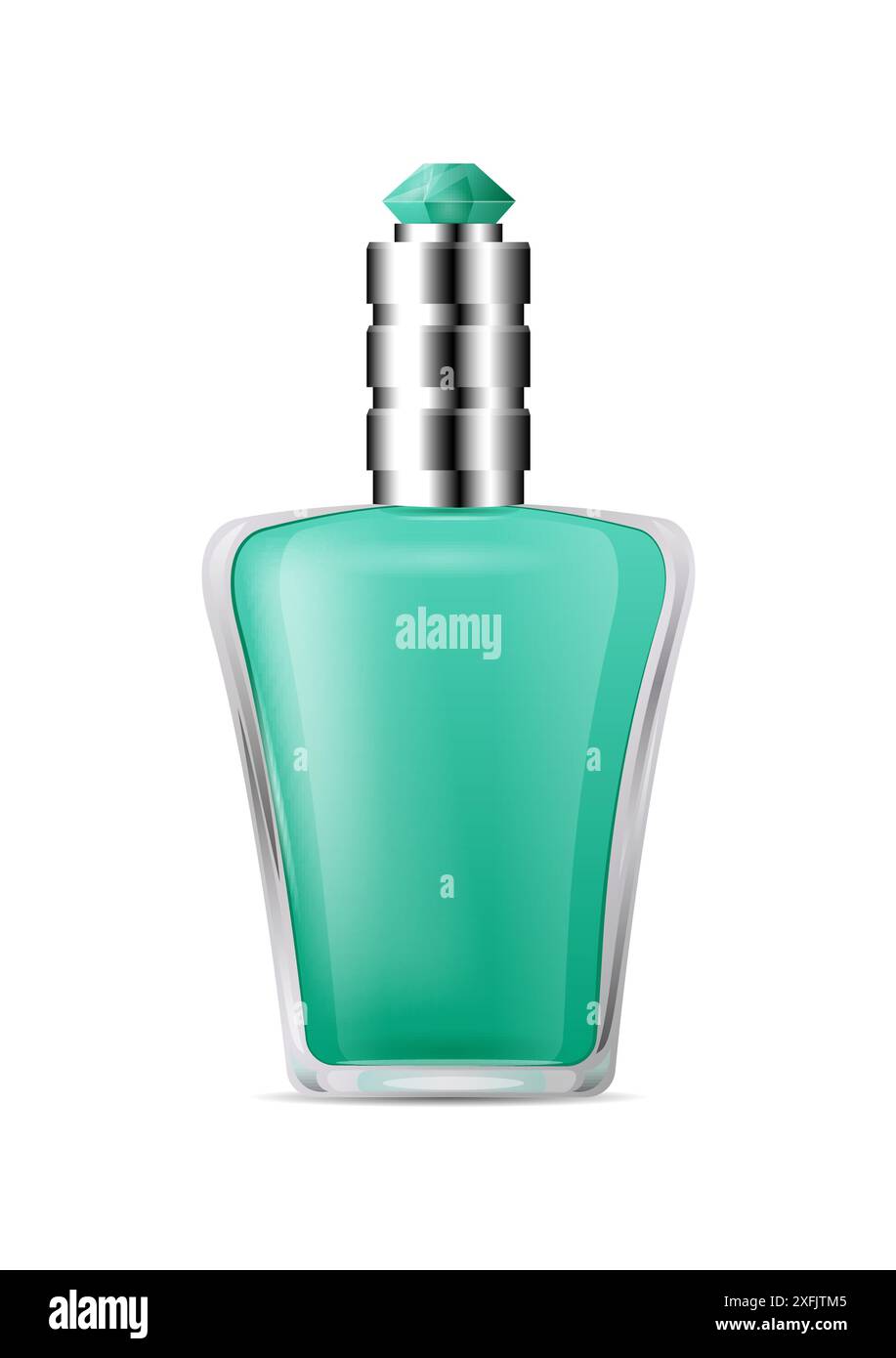 Luxury Perfume Bottle on white background, realistic vector ...