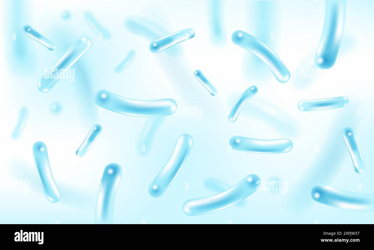 Probiotics Lactobacillus for restoring the intestinal flora, 3D ...