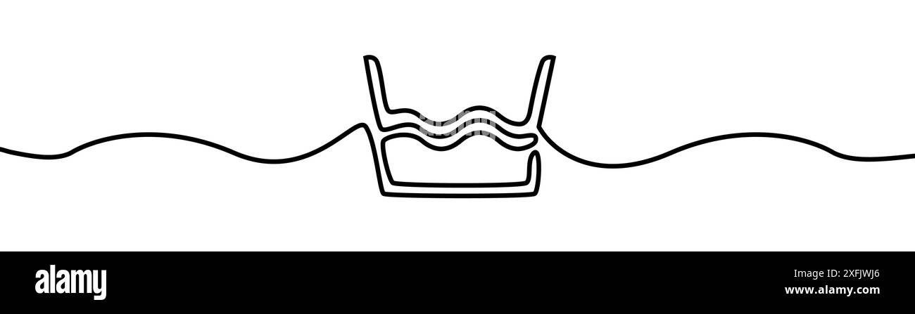 Water Pot shape drawing by continuos line, thin line design vector ...