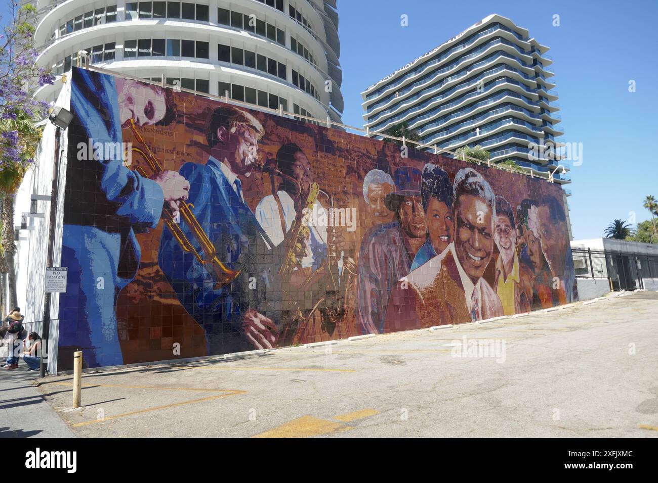 Los Angeles, California, USA 3rd Julyl 2024 Blues Jazz Musicians Street ...
