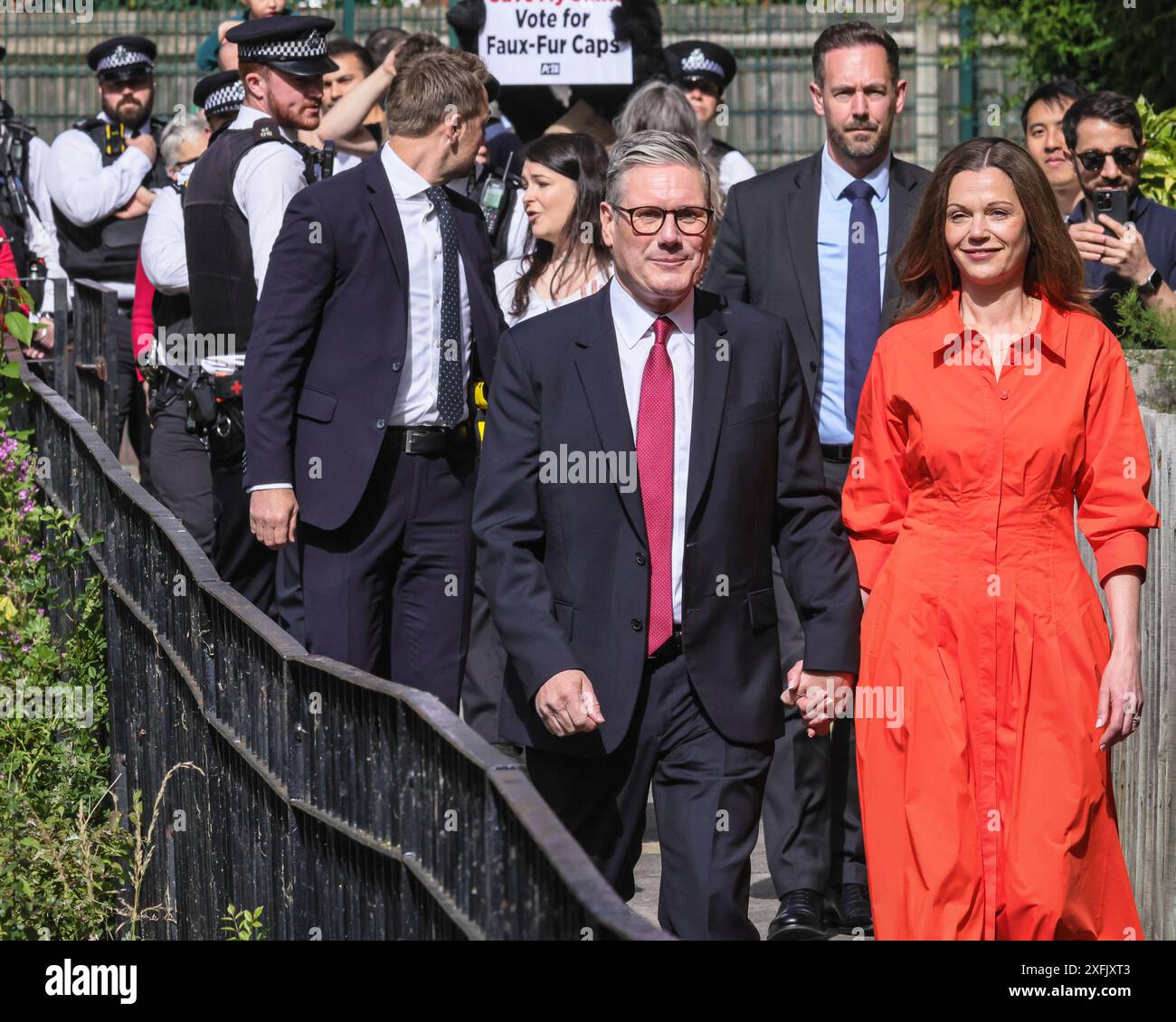 London, UK. 04th July, 2024. Sir Keir Starmer, Leader of the Labour Party, widely expected to ...