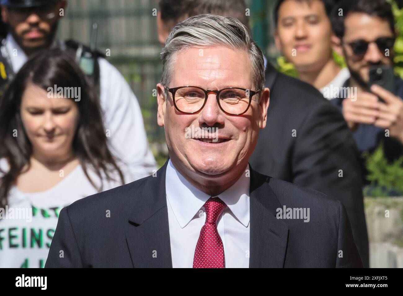 London, UK. 04th July, 2024. Sir Keir Starmer, Leader of the Labour Party, widely expected to ...