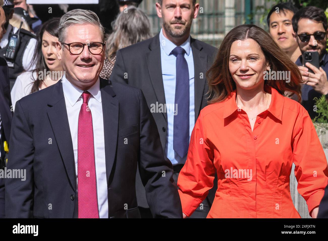 London, UK. 04rd July, 2024. Sir Keir Starmer, Leader of the Labour Party, widely expected to ...