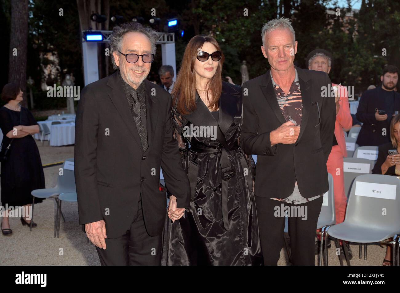 Tim Burton, Monica Bellucci und Sting bei der 64. Verleihung der Globi ...
