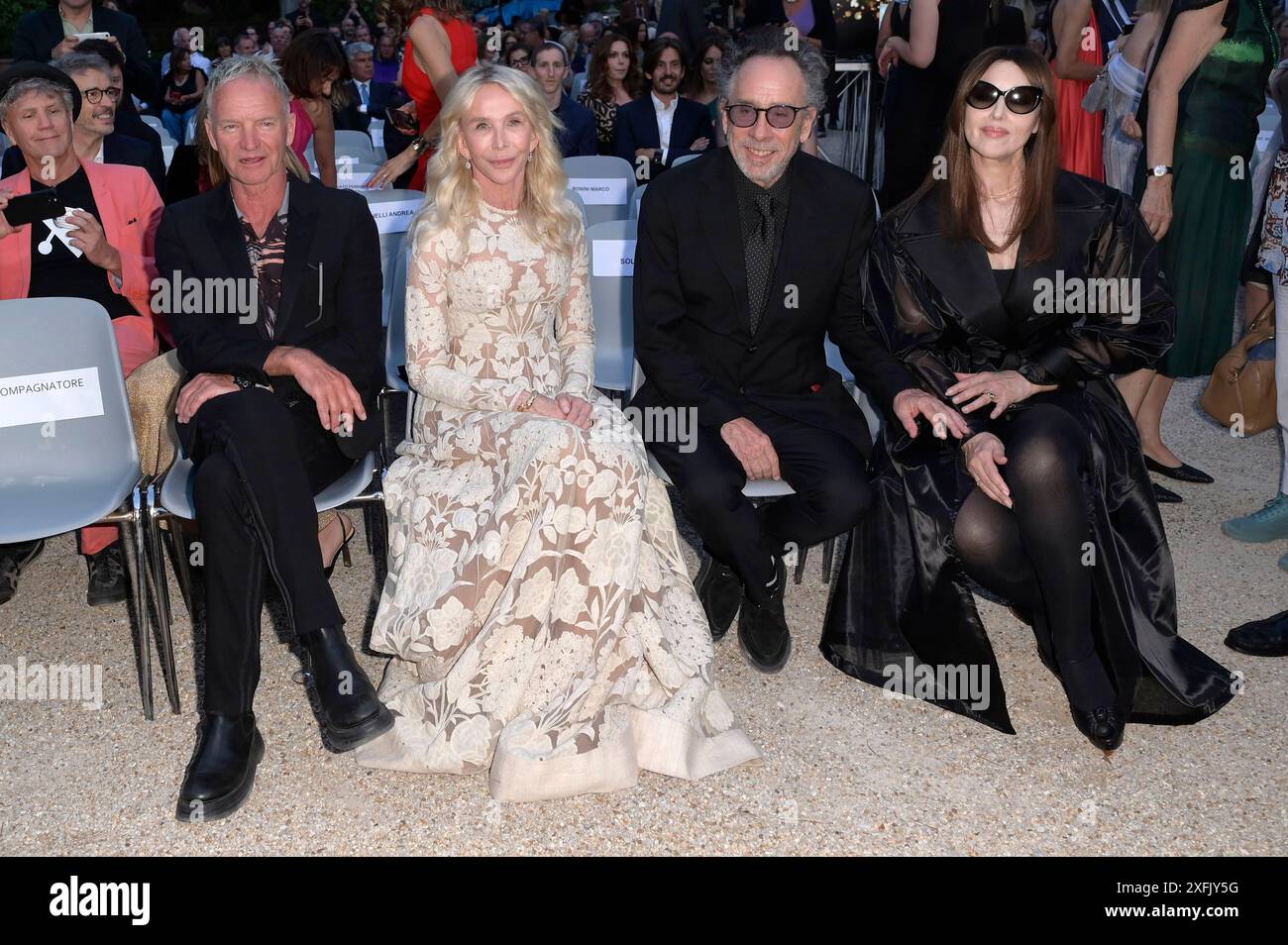 Sting, Trudie Styler, Tim Burton und Monica Bellucci bei der 64 ...