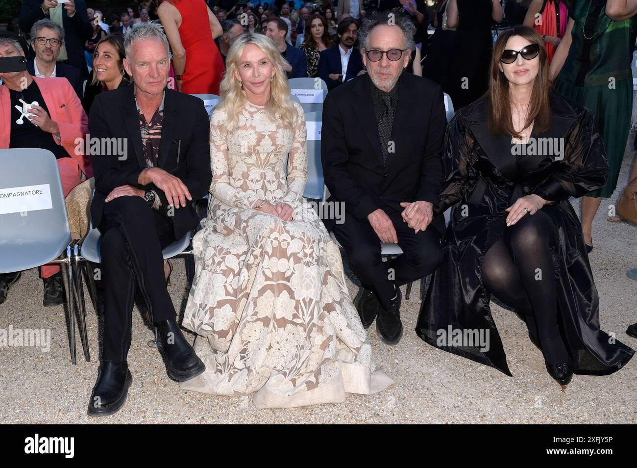 Sting, Trudie Styler, Tim Burton und Monica Bellucci bei der 64 ...