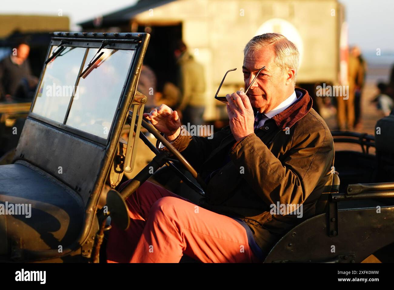 File photo dated 06/06/24 of Leader of Reform UK Nigel Farage on Gold ...