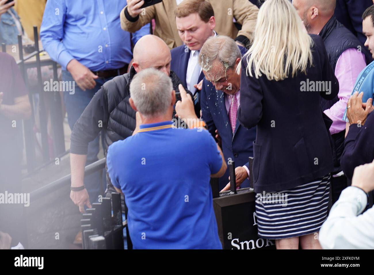 File photo dated 04/06/24 of Leader of Reform UK Nigel Farage has a ...