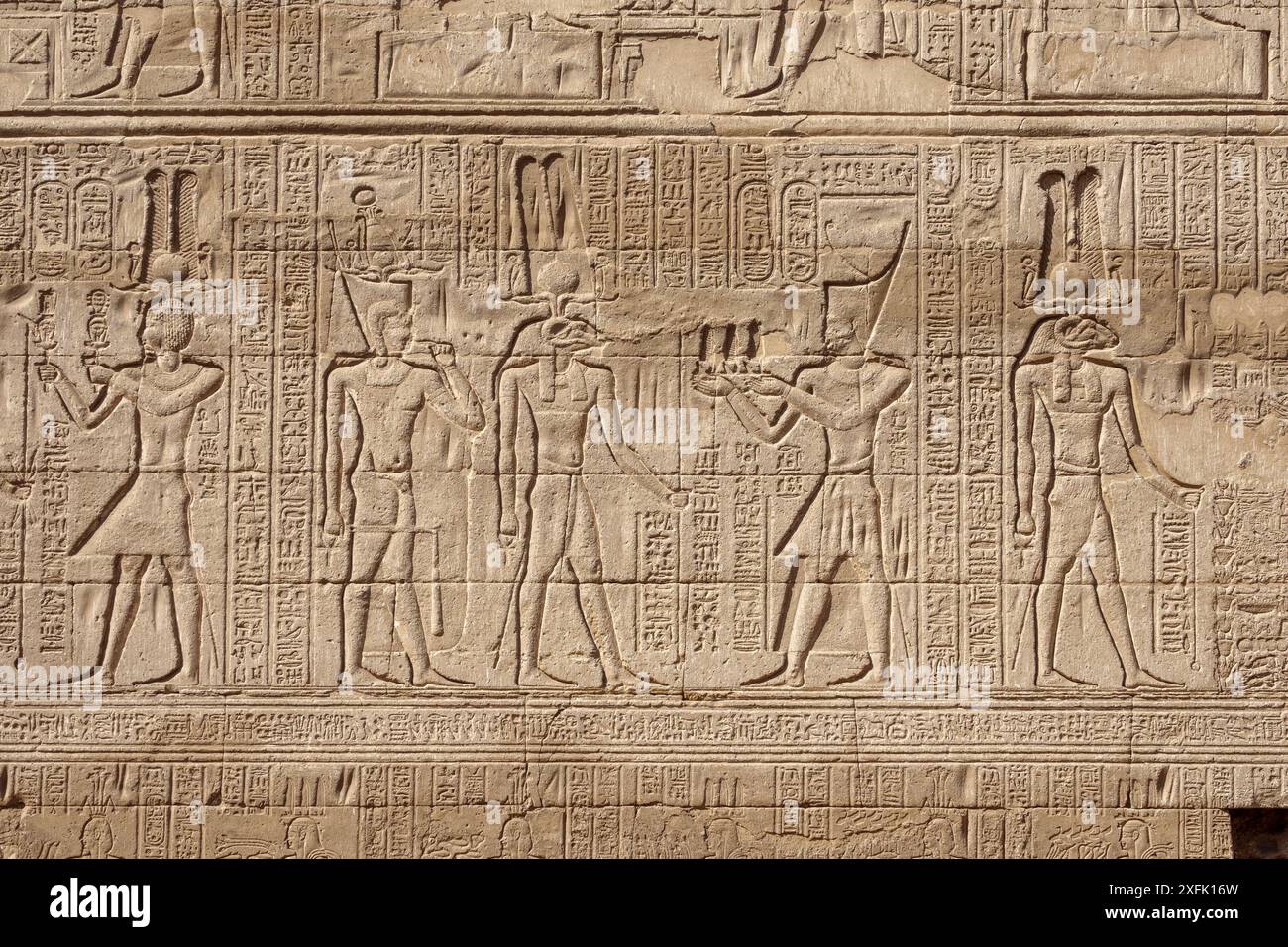 Exterior walls at the Temple Of Khnum at Esna, Egypt Stock Photo - Alamy