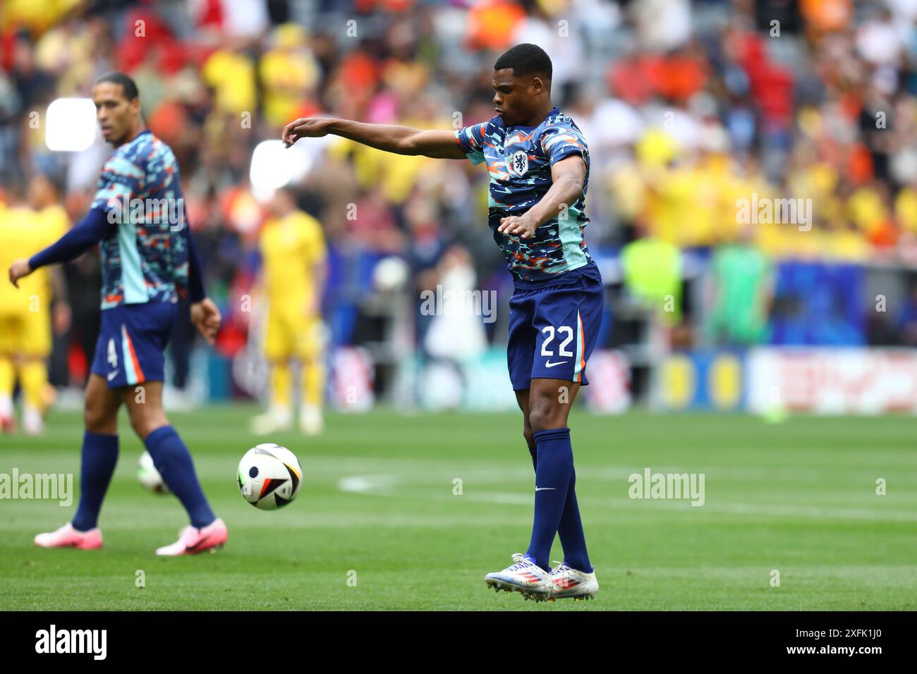 Munich, Germany. 02nd July, 2024. Denzel Dumfries of Netherlands in the ...