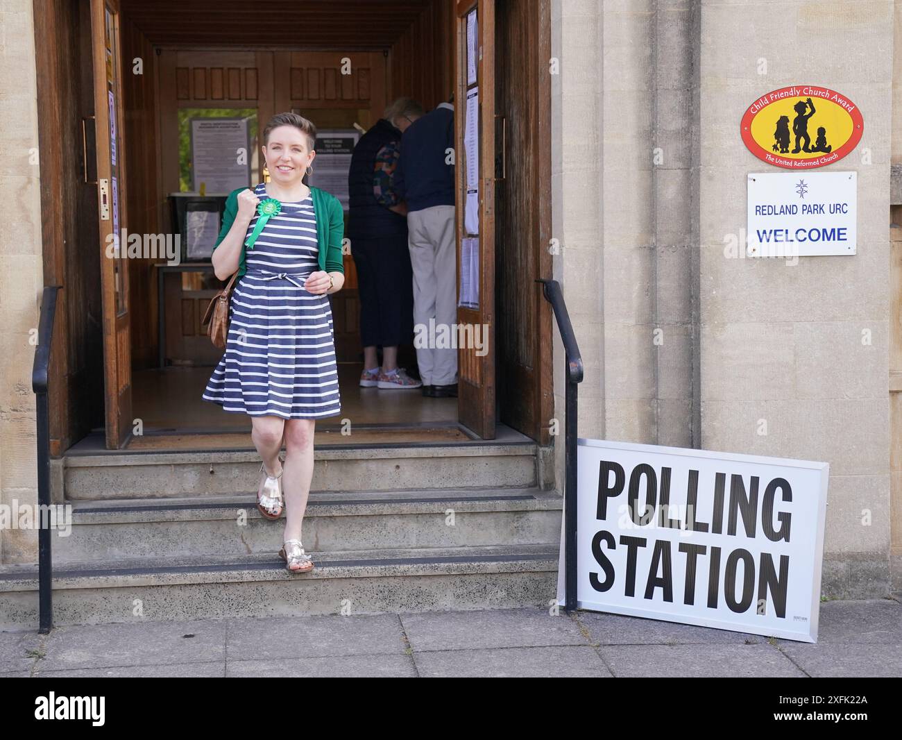 Green Party co-leader Carla Denyer after casting her vote in the 2024 ...