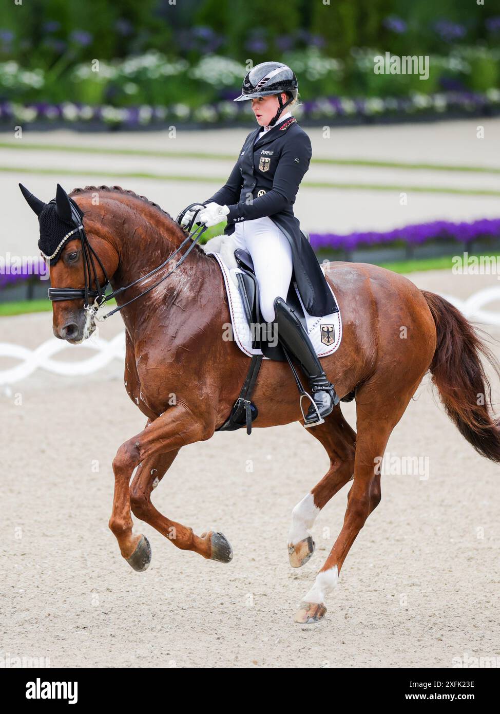 04 July 2024, North Rhine-Westphalia, Aachen: Equestrian sport/dressage ...