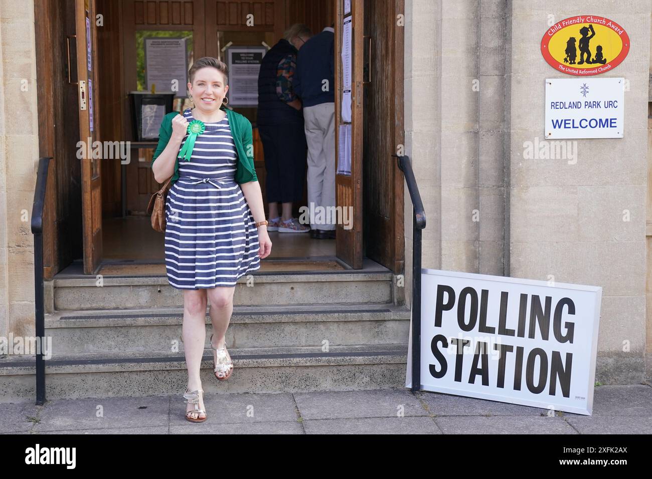 Green Party co-leader Carla Denyer after casting her vote in the 2024 ...