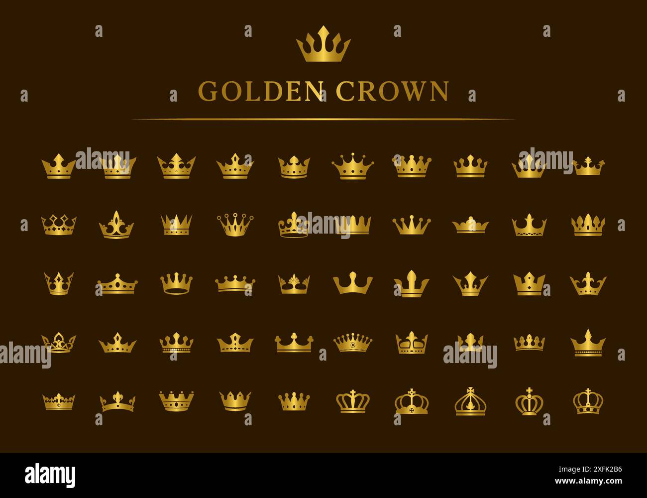 gold king crown headwear vector Stock Vector Image & Art - Alamy