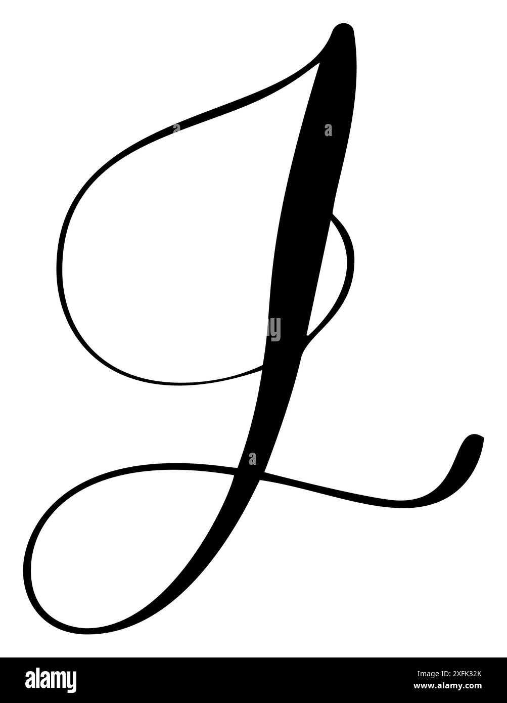 Letter j hand written logo Black and White Stock Photos & Images - Alamy