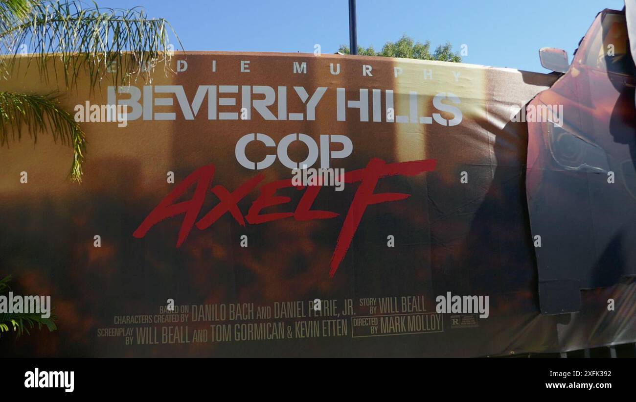 Los Angeles, California, USA 3rd July 2024 Eddie Murphy Beverly Hills Cop Alex F Billboard on ...