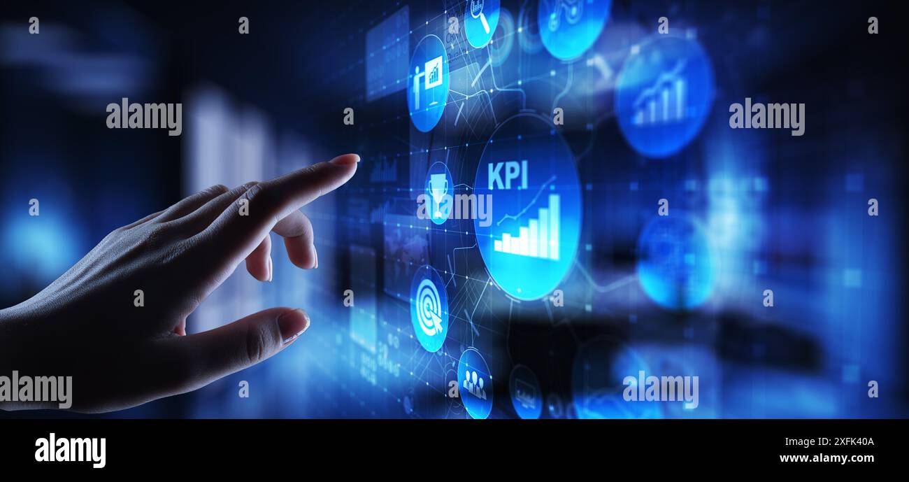 KPI - Key performance indicator. Business and industrial analysis ...
